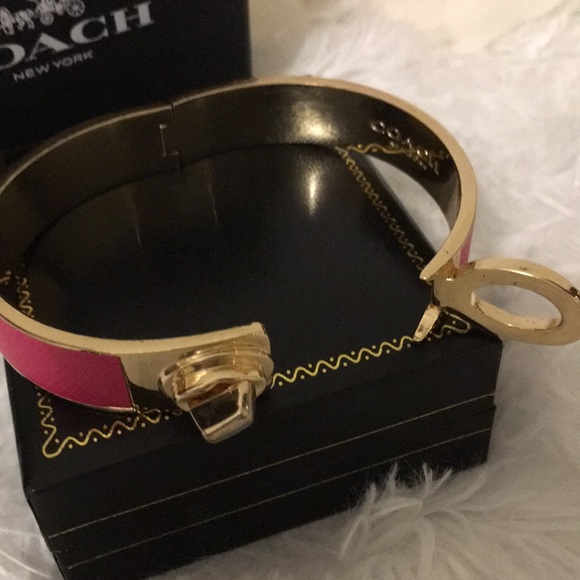 Coach | Jewelry | Coach Bracelet Pink Color | Poshmark